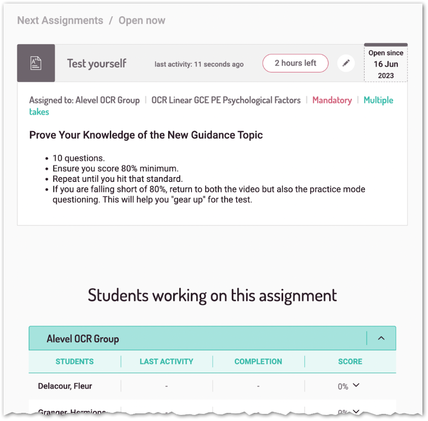 How I get my students evaluating in PE lessons Part 2