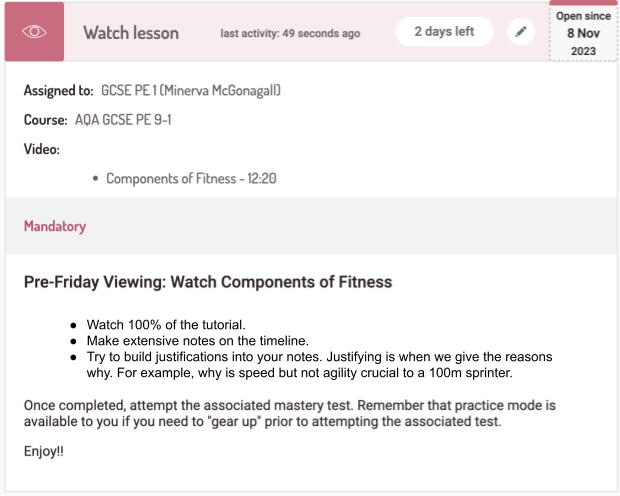 Flipped Learning within your PE Theory Course