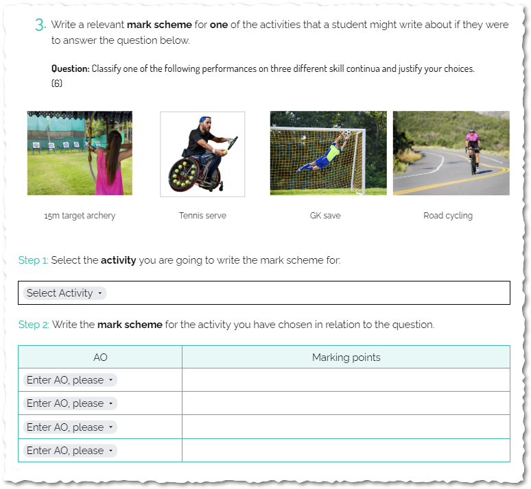 Classification of skill in PE: setting the standard