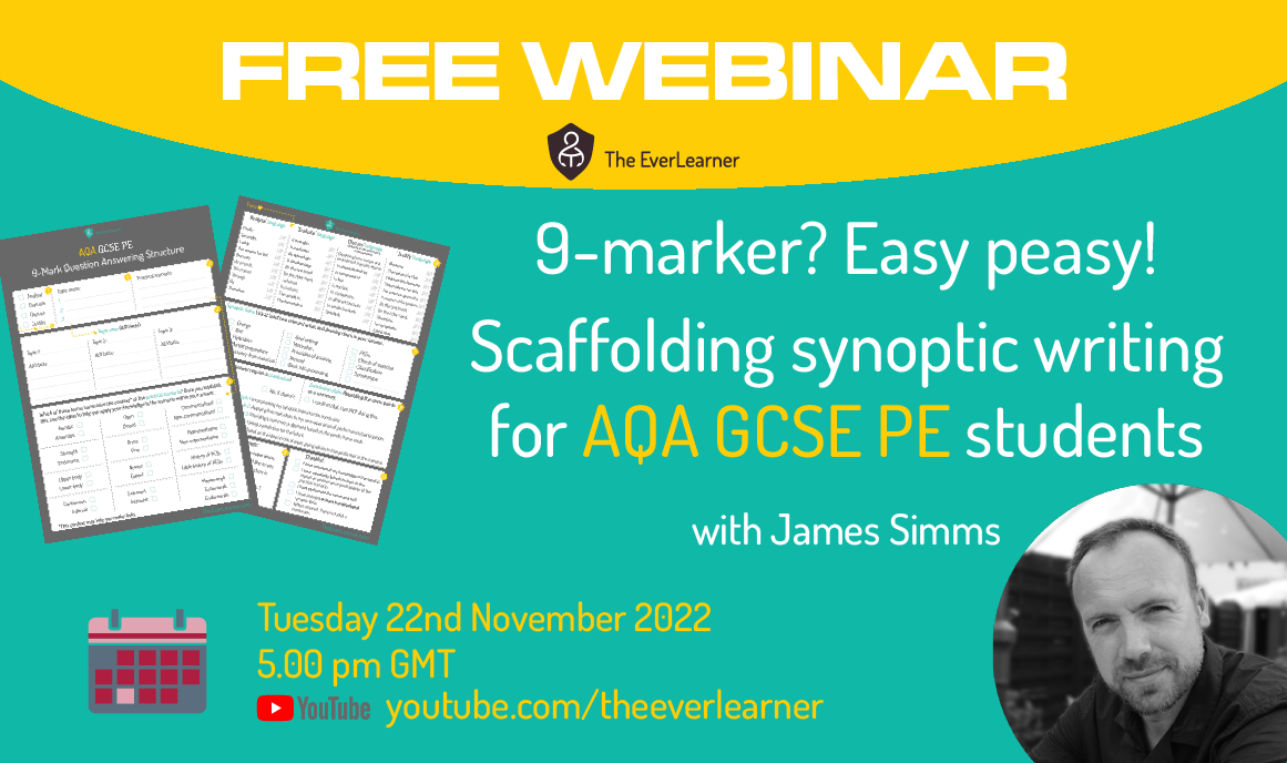 Scaffolding synoptic writing for AQA GCSE PE students