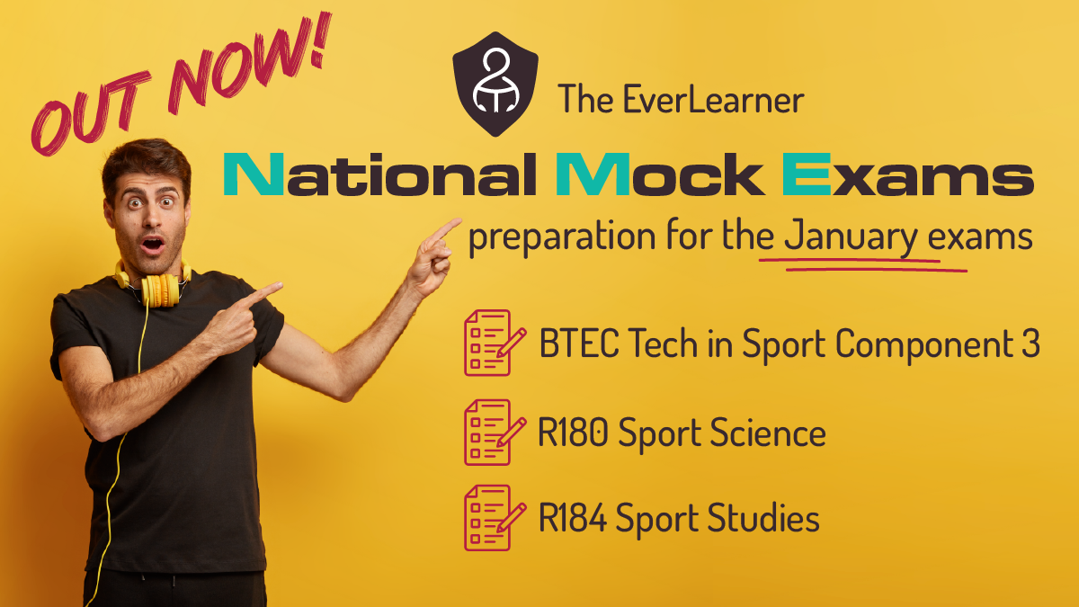 BTEC Tech in Sport, R180 Sport Science, R184 Sport Studies mock exams