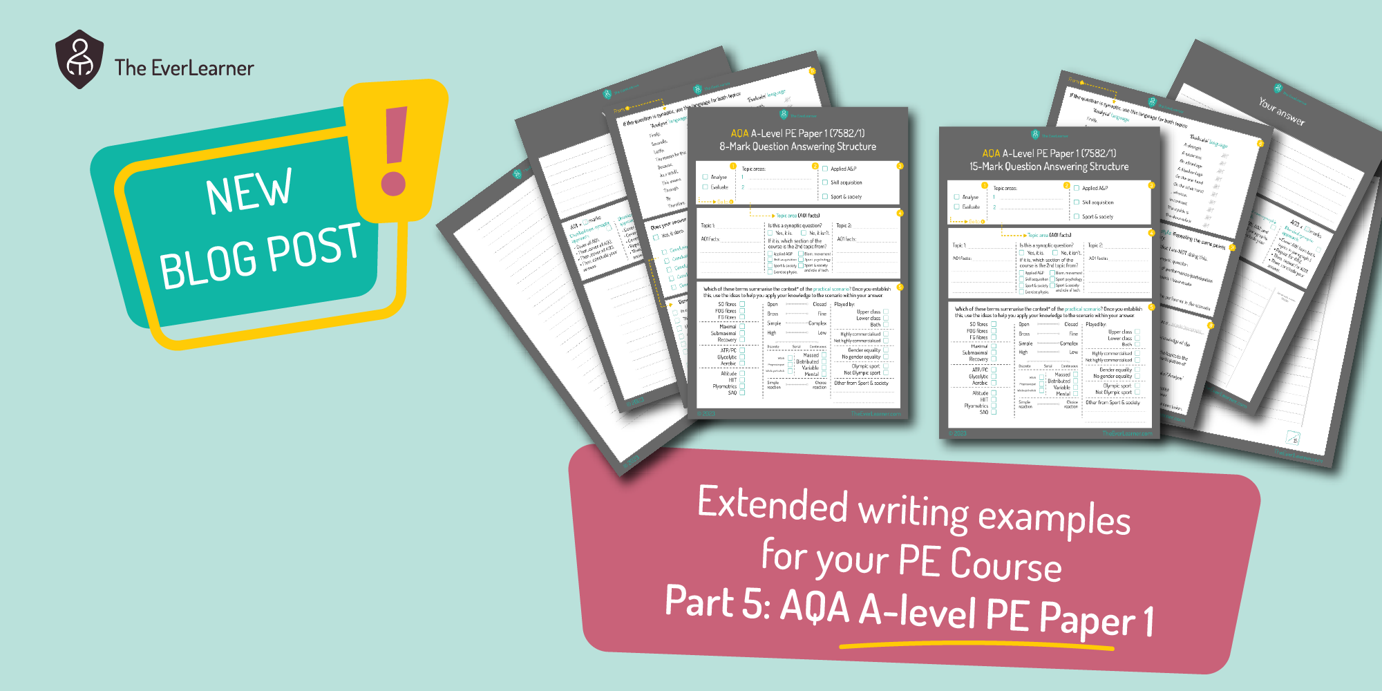 Extended writing examples in AQA A-Level PE